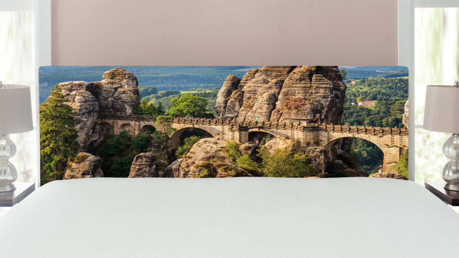 Medieval Headboard, Famous Historical Bastion Bridge in Swiss Germany ...