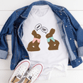 Chocolate Bunny Tee White S Peachy Sunday T-Shirt - Walmart.com