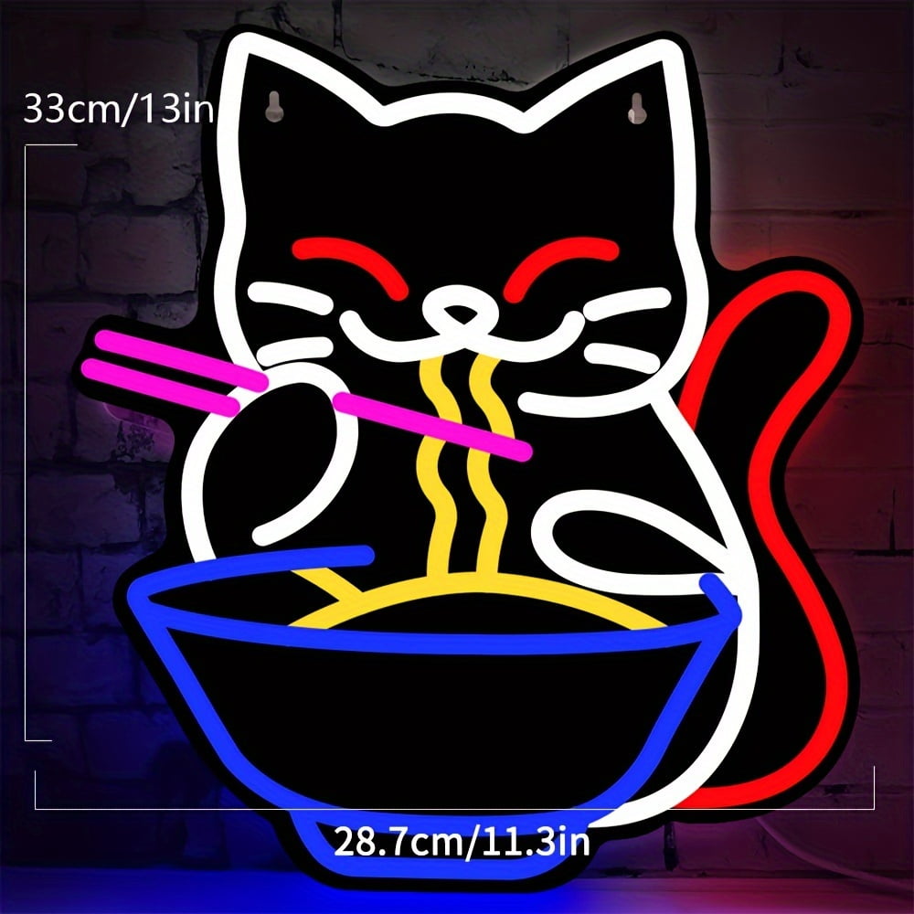 Click here for Unbranded Lucky Cat Neon Sign  Home Living Room Wa... prices