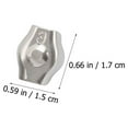 LABSERRON 10pcs Stainless Steel Cable Clamp Kit for Durable Fastening ...