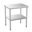 Ktaxon 30'' x 24" Stainless Steel Prep & Work Table, Kitchen Commercial ...