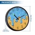 Voice Activated Clock with Glow Light 12 Inch Large Silent Wall Clock ...