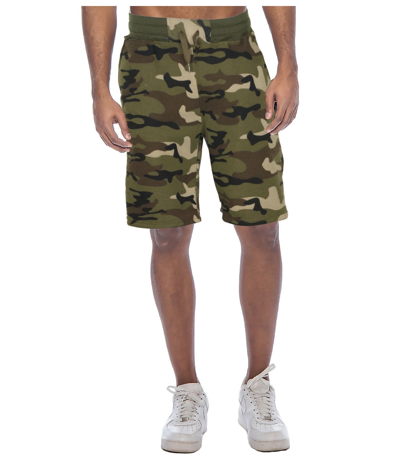 True Rock Men's William Fleece Cell Phone Pocket Shorts (Camo, Small ...