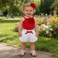 Fozruso Summer Toddler Girls Sleeveless Floral Vest T Shirt Tops Shorts ...