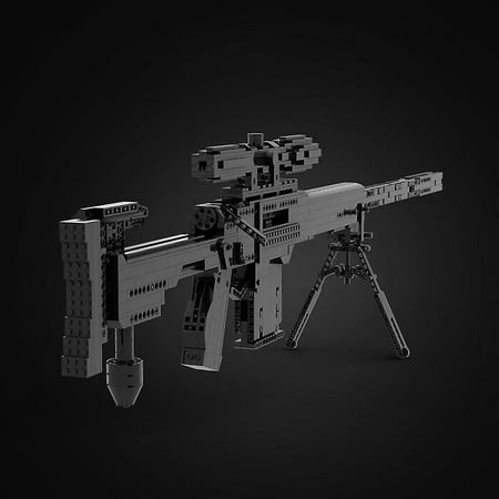 Q33 Sniper Rifle Military Series Block Gun Assembly Shoot Ww2 Building ...