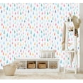 MuralsPrint Watercolor Rain Drops Peel and Stick Wallpaper, Eco ...