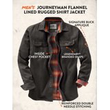 Legendary Whitetails Men's Journeyman Rugged Flannel Lined Shirt Jacket ...