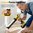 Cordless Caulking Gun Compatible With DeWalt 20V Max Battery, No-Drip ...