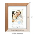 Mainstays 8x10 Carpenter Joint Picture Frame Walnut Finish 5x7 Matted ...
