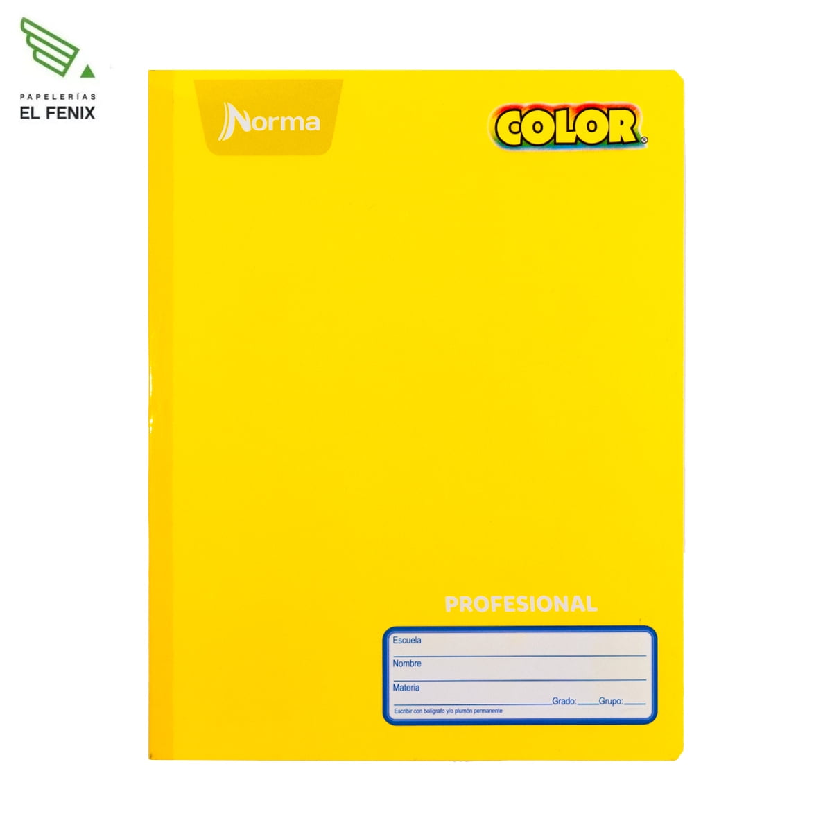 Cuaderno Norma Color Cosido Profesional Raya 100 Hojas Amarillo ...