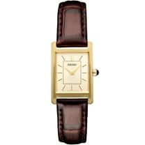 Seiko Essentials Quartz Light Champagne Dial Men's Watch SWR064 - Walmart.com