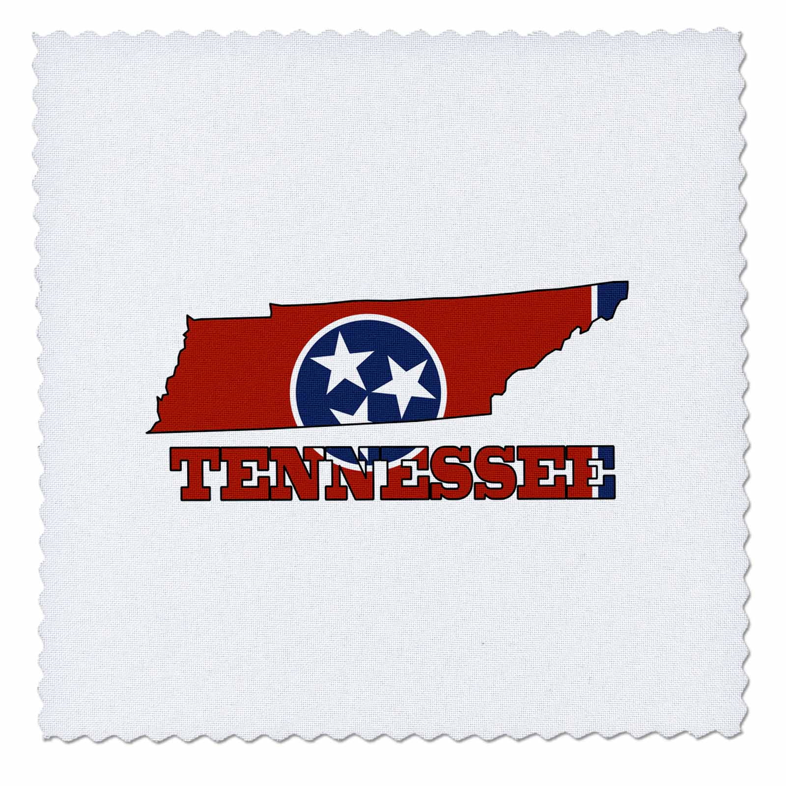 3dRose Tennessee state flag in the outline map and letters for ...
