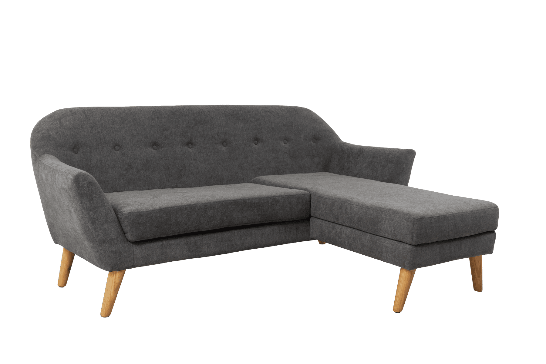Sala Chaise Longue Estocolmo Gris - Kessa Muebles | Walmart en línea