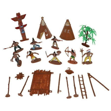 2 Sets Indian Figures Scale Models Imitated Indian Figurines Primitive ...