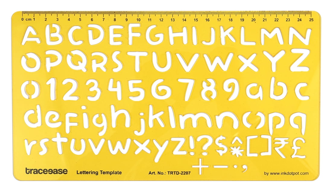 Traceease Alphabet Lettering Template Drafting Tools,Number Alphabet ...
