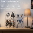 Clear Acrylic Display Case for Figures, 3 Layer Adjustable Boxes ...