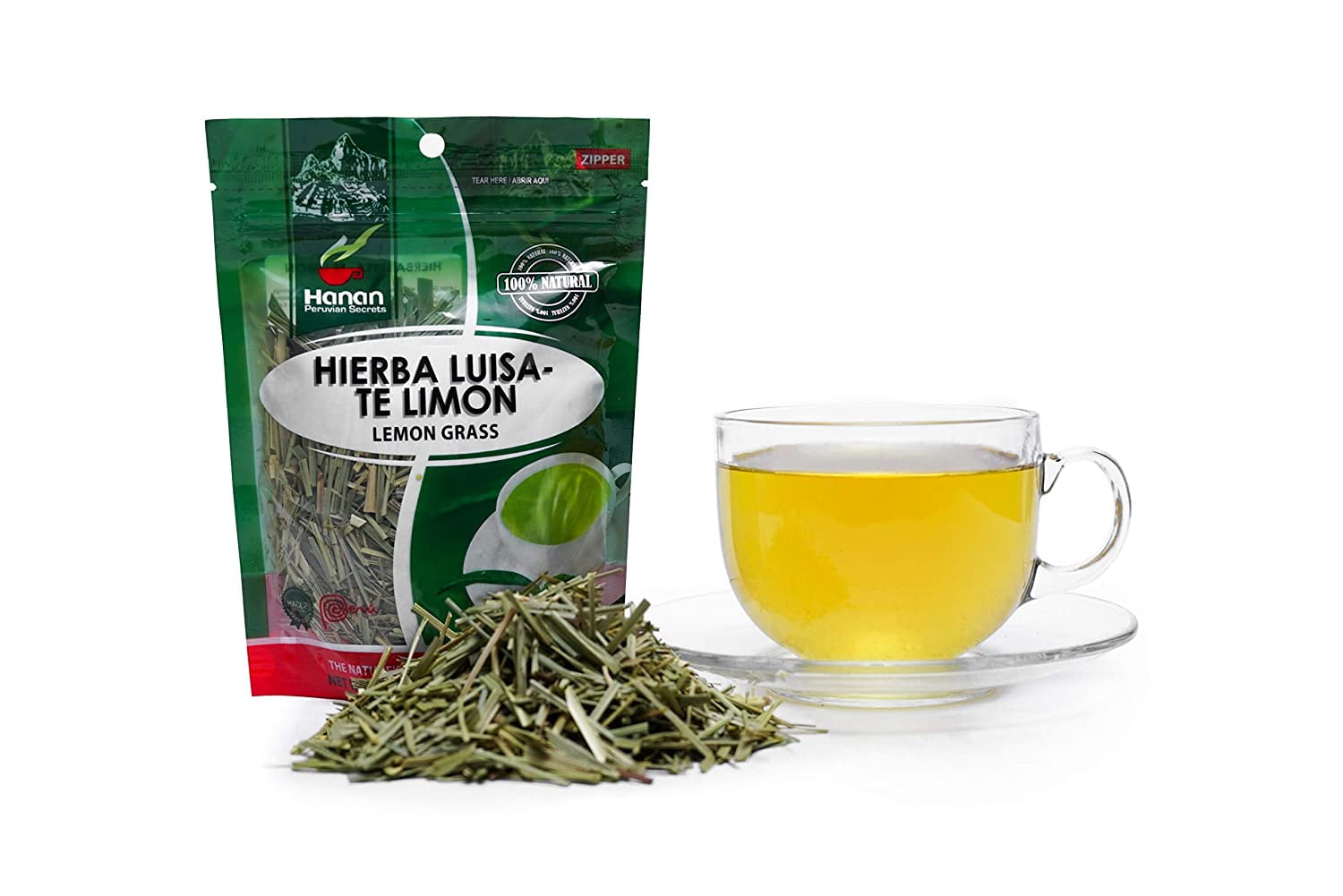 Hanan Peruvian Secrets Hierba Luisa Te Limon | 100% Natural Lemon Grass | 1.41oz / 40g ...