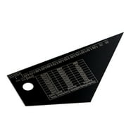 Notched Straight Edge and Fret Rocker Fretboard Ruler Bass Guitar Neck ...