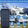60W Solar Panel 12V-18Volt Trickle Battery Charger For Caravan Car Van ...
