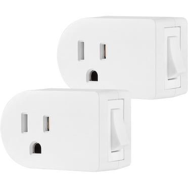 Uninex White Grounded Triple Plug Outlet On/Off Power Switch Energy ...