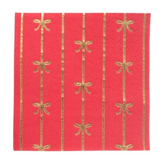 SILVER SIGNATURE BOW SMALL NAPKINS - Walmart.com