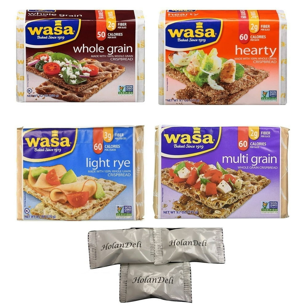 Wasa Crispbread Variety Pack (4 Flavors). Includes Our Exclusive ...