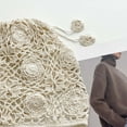 Bibifish Womens Crochet Knit Hat Floral Lace Openwork Pattern Tassel ...