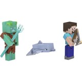 Minecraft Dolphin's Treasure Adventure Pack with 3 Action Figures ...
