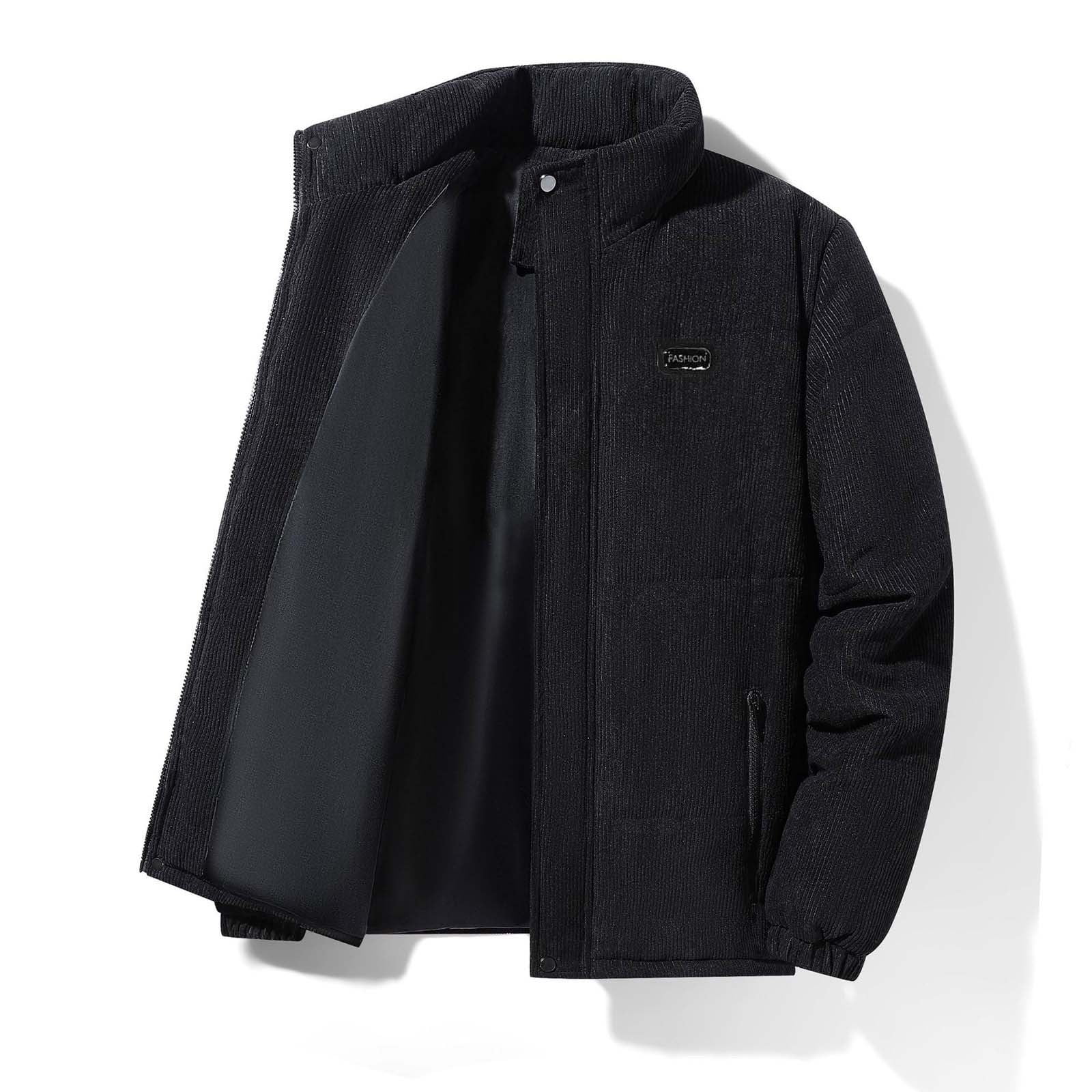 Click here for Mgmyaa Mens Corduroy Stand Collar Padded Coat Wint... prices