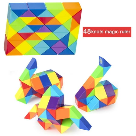 Mikilon Magic Snake Cubes Mini Snakes Speed Cubes Twist Puzzle Toys 48 Blocks | Walmart Canada