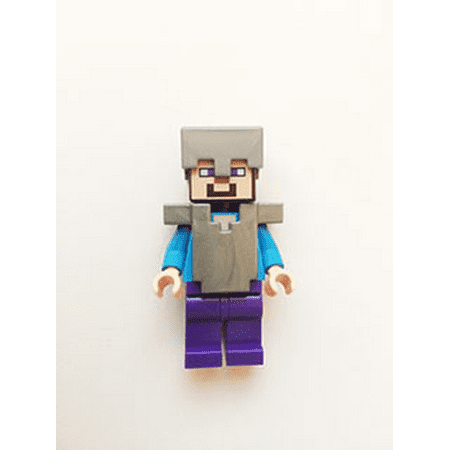 LEGO Minecraft Steve with Helmet and Armor Minifigure - Walmart.com