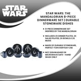Star Wars The Mandalorian 8-Piece Limited Edition Stoneware Dinnerware ...