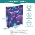 ALAZA Highland Cattle Texture Hardcover 3 Ring Binder 1.5" D-Rings with ...