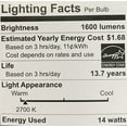 EcoSmart Dimmable LED Light Bulb, 100-Watt Equivalent A19, Soft White ...