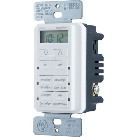 myTouchSmart In-Wall Digital Timer, Simple Setup, Easy On/Off Buttons ...
