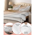 California King Size Modern Abstract Sheet Sets Geometric Beige ...