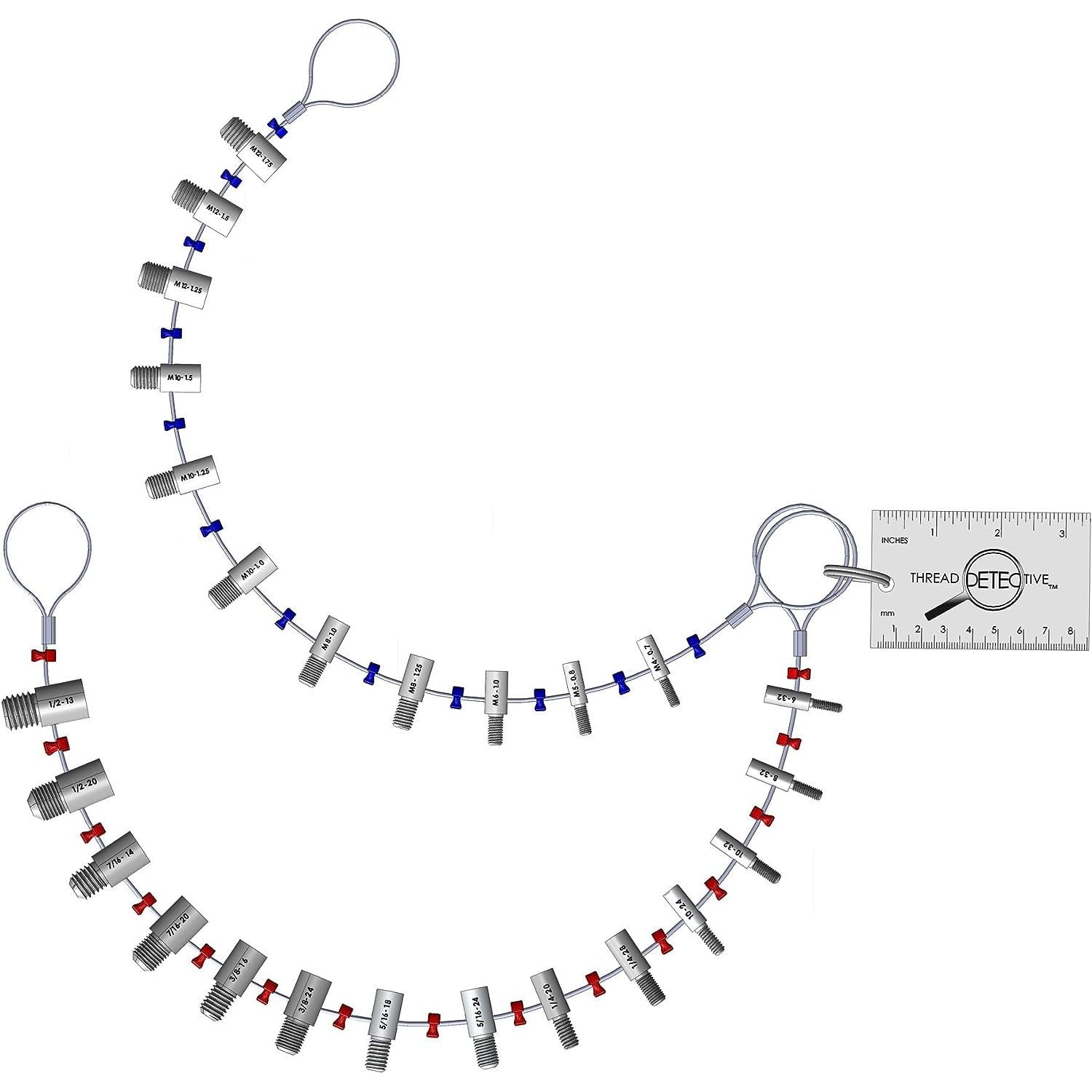 HTYSUPPLY AH-COM Thread Detective / Thread Identifier Inch. and Metric ...