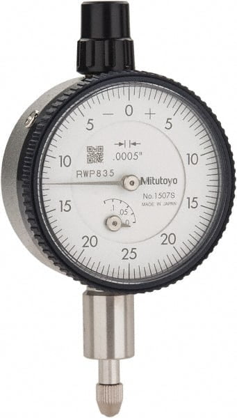 Mitutoyo 1/8" Range, 0-25-0 Dial Reading, 0.0005" Graduation Dial Drop Indicator 1-5/8" Dial, 0. ...