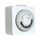 Hyper Tough Indoor Analog Mini Timer with 1 Polarized Outlet, 15 Amps ...