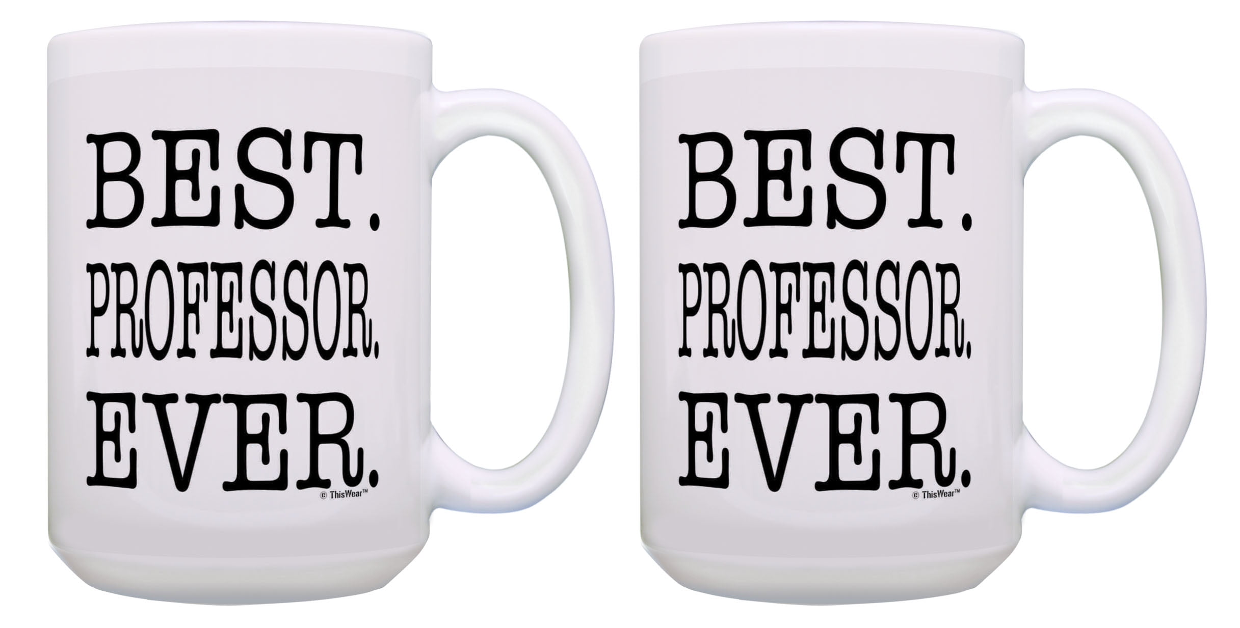 ThisWear Best Teacher Gifts Best Professor Ever College Gifts 2 Pack ...