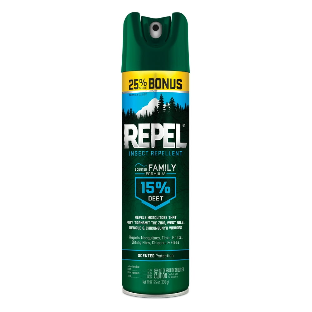 Repel Insect Repellent Scented Family Formula 8.125 Ounces, 15% DEET ...