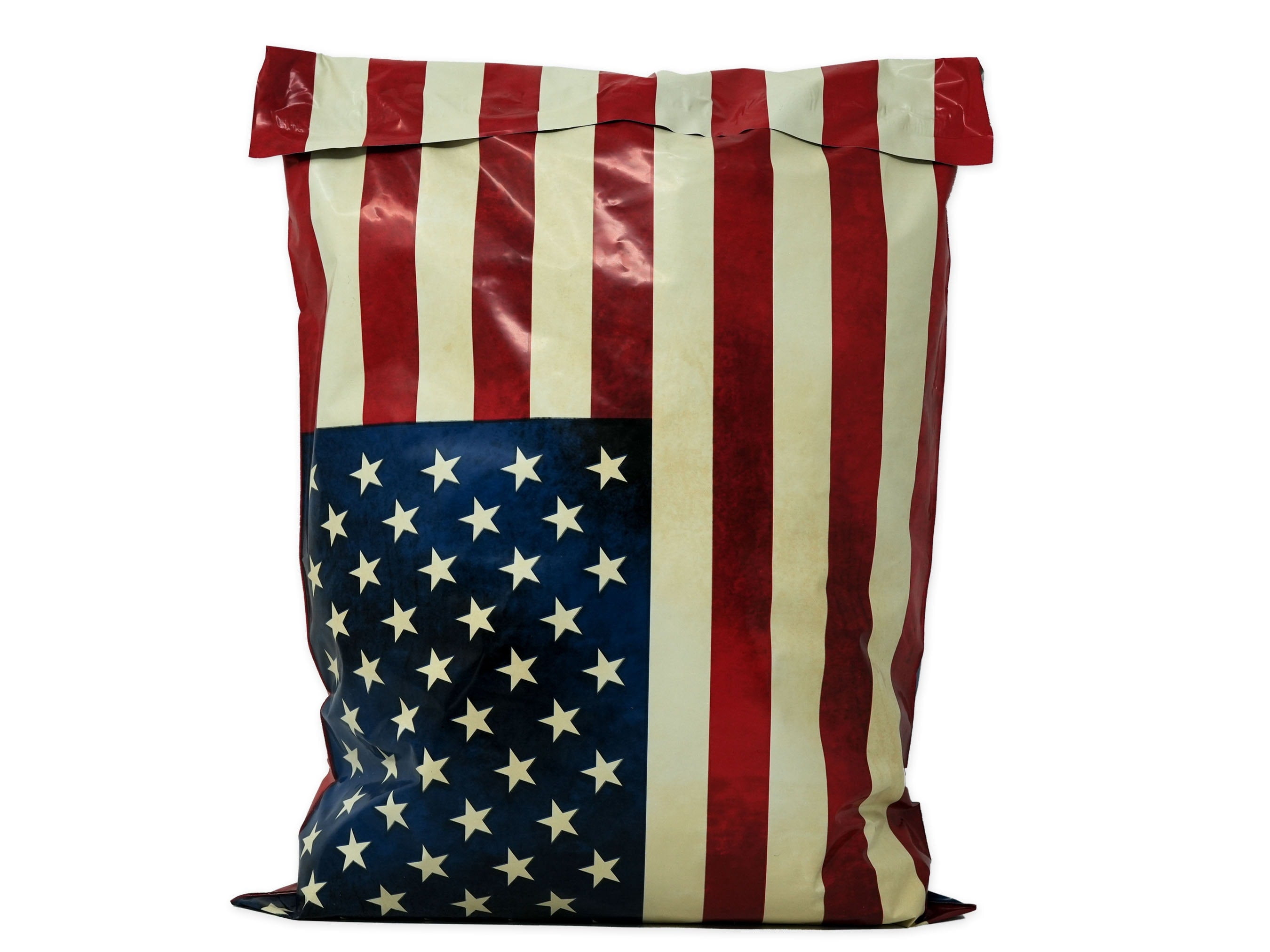 10x13 Rustic Flag Patriotic Poly Shipping Mailers, United States Red ...