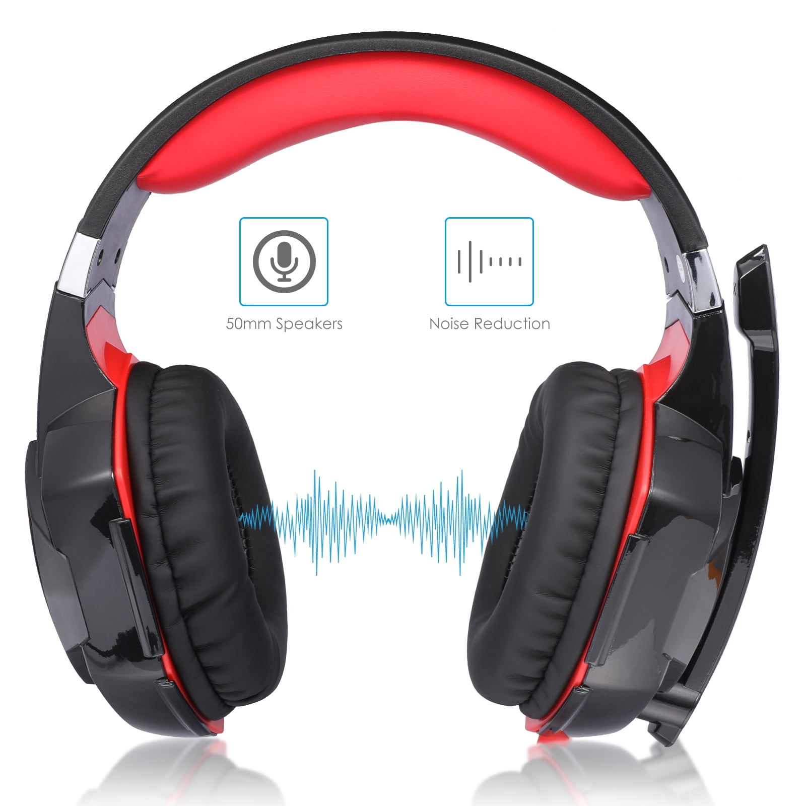 KKSQ Wire Headset Gaming Accessories for Xbox,PS4,PC,Phone,Laptops ...
