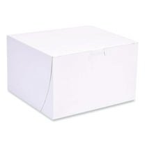 SCT 1517 7 in. x 7 in. x 3 in. Paper Standard Bakery Boxes - White (250 ...