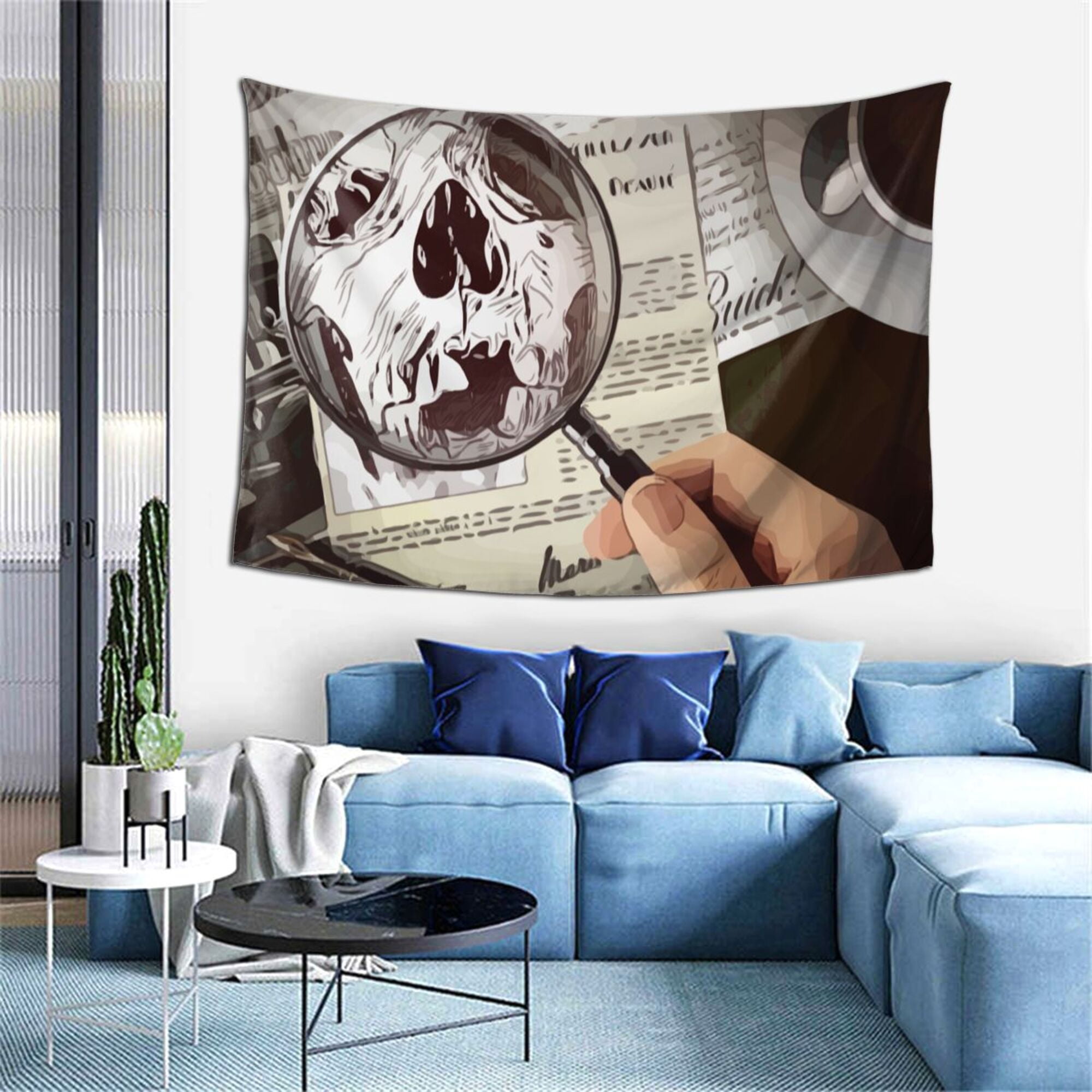 Detective Magnifying Glass Fantasy Wall Decor Tapestry , Room Bedroom ...
