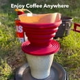 2 Pieces Attsky Collapsible Pour Over Coffee Dripper for Camp Coffee ...