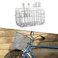 Folding Bike Front Basket Storage Easy Installation Bike Front Cargo ...