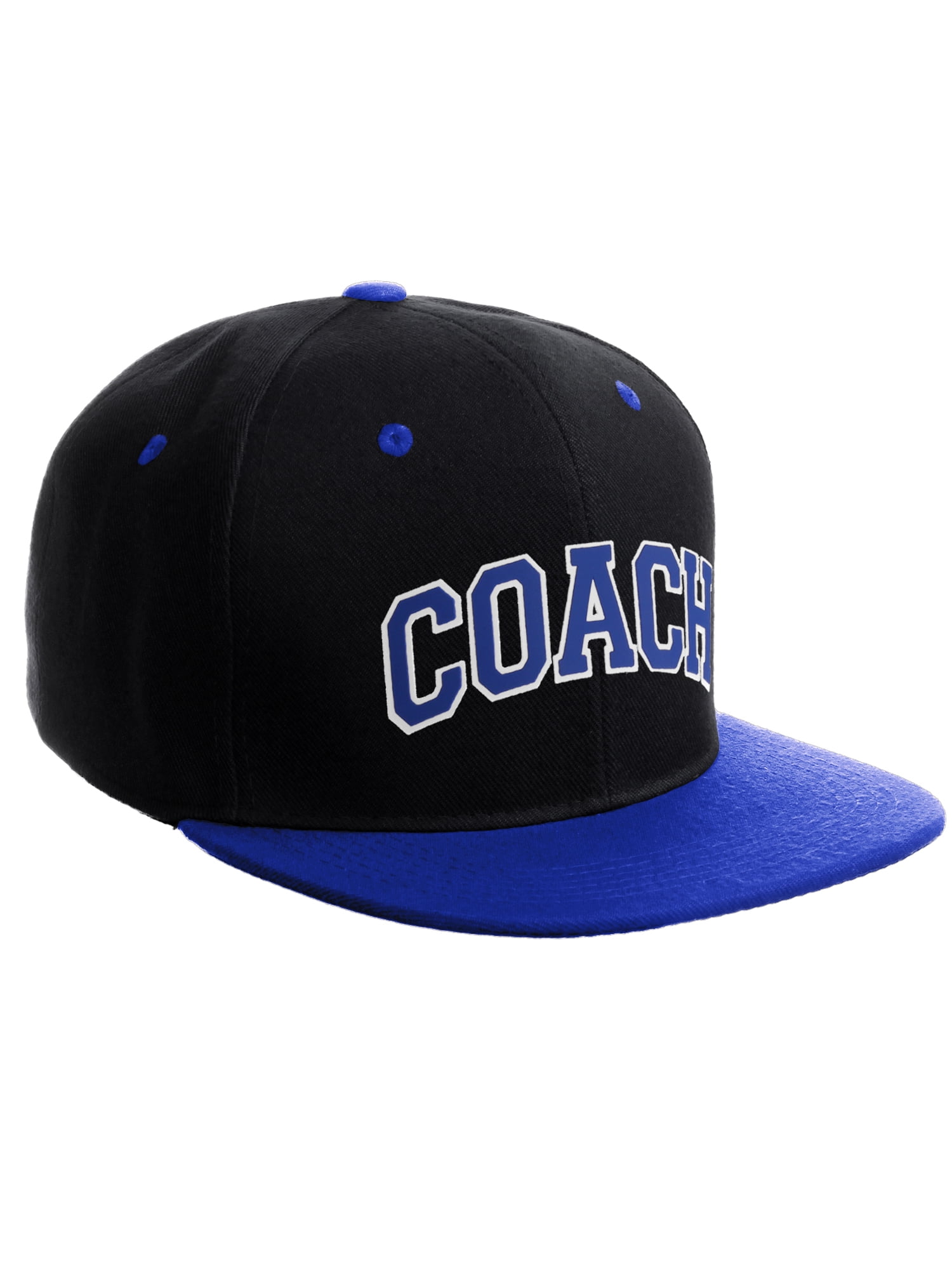 Original Team Coach Snapback Hat Classic Layered Arched Letters Flat ...