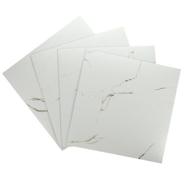 VEELIKE 12"x12" Yellow Marble Vinyl Flooring Peel and Stick Bathroom ...