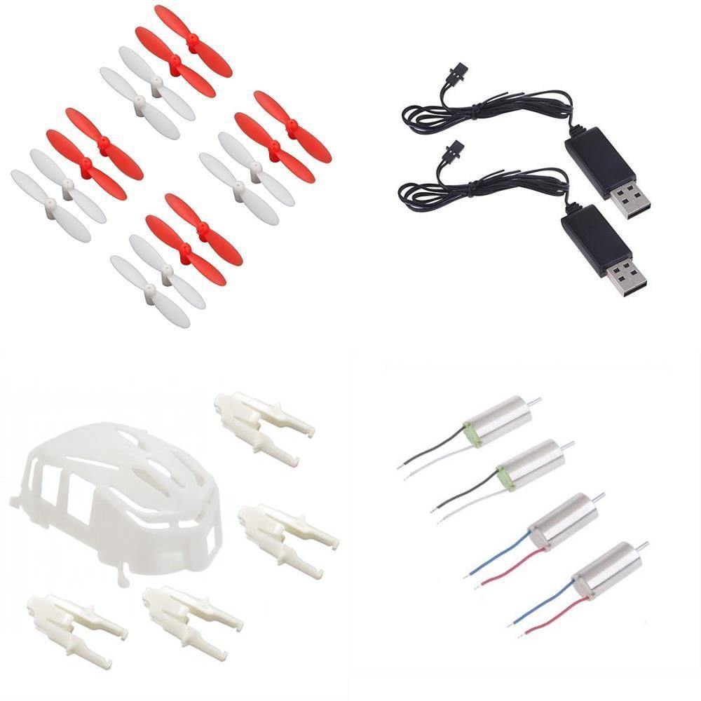 HobbyFlip CW/CCW Motors Body/Motor Cup Holders Chargers Propellers(16pc ...